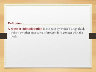Routes of drug administration (1) | PPT