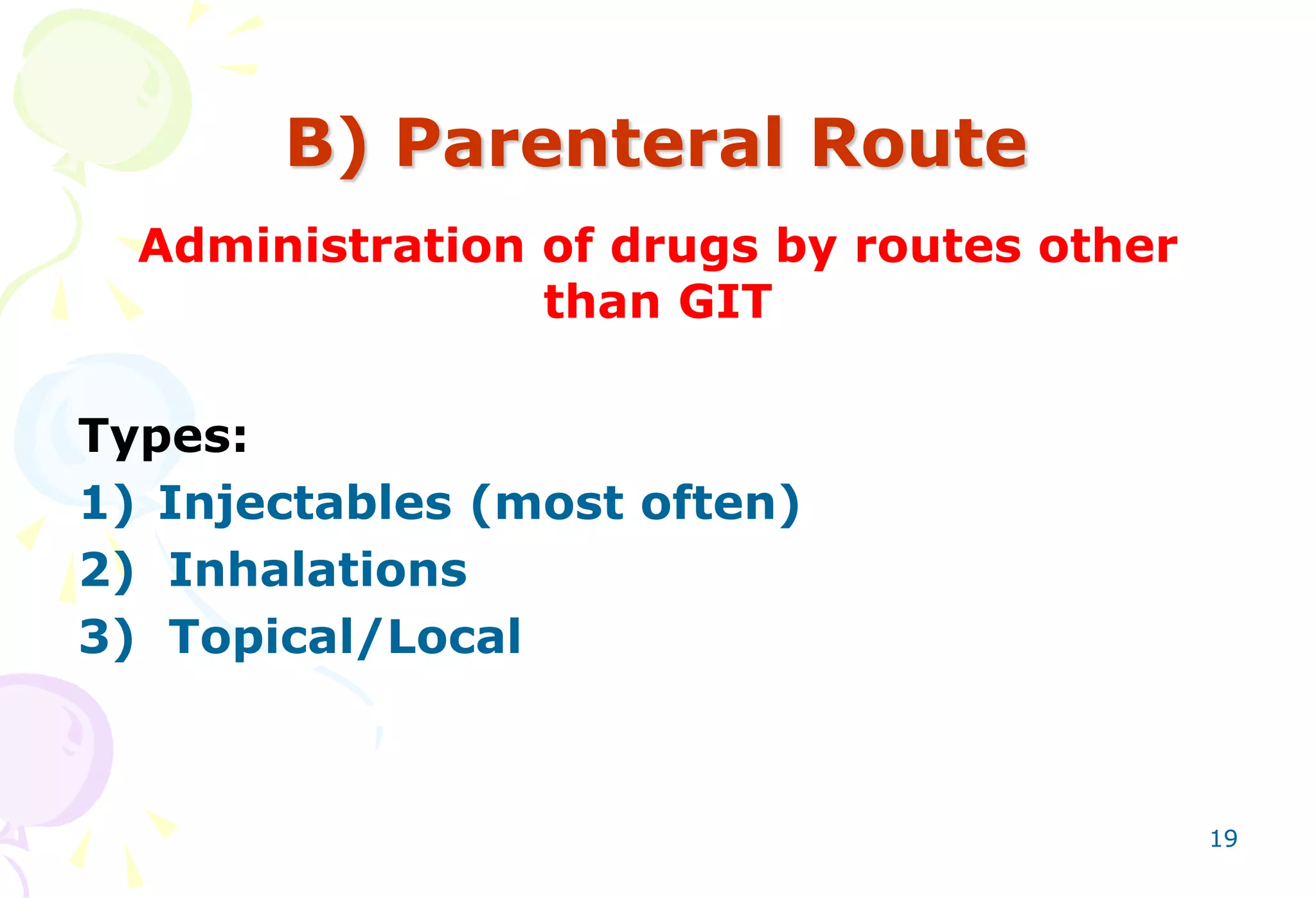 Routes of Drug Administration.ppt | Lung and Respiratory Health ...