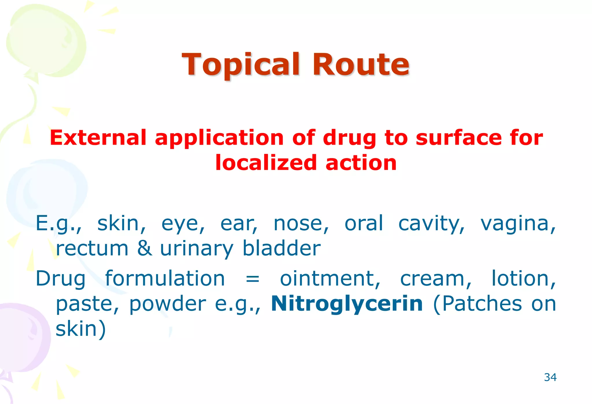 Routes of Drug Administration.ppt | Lung and Respiratory Health ...