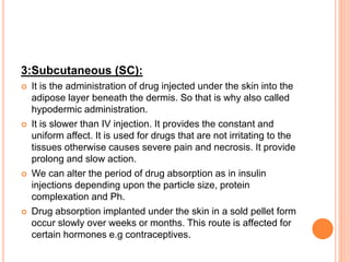 Routes of drug administration | PPTX
