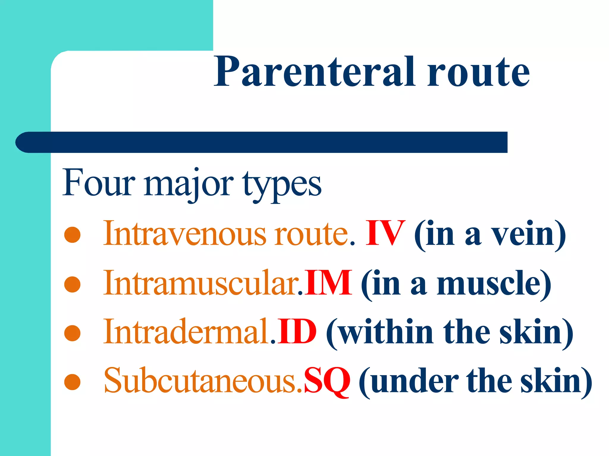 Routes of drug administration classification | PPTX