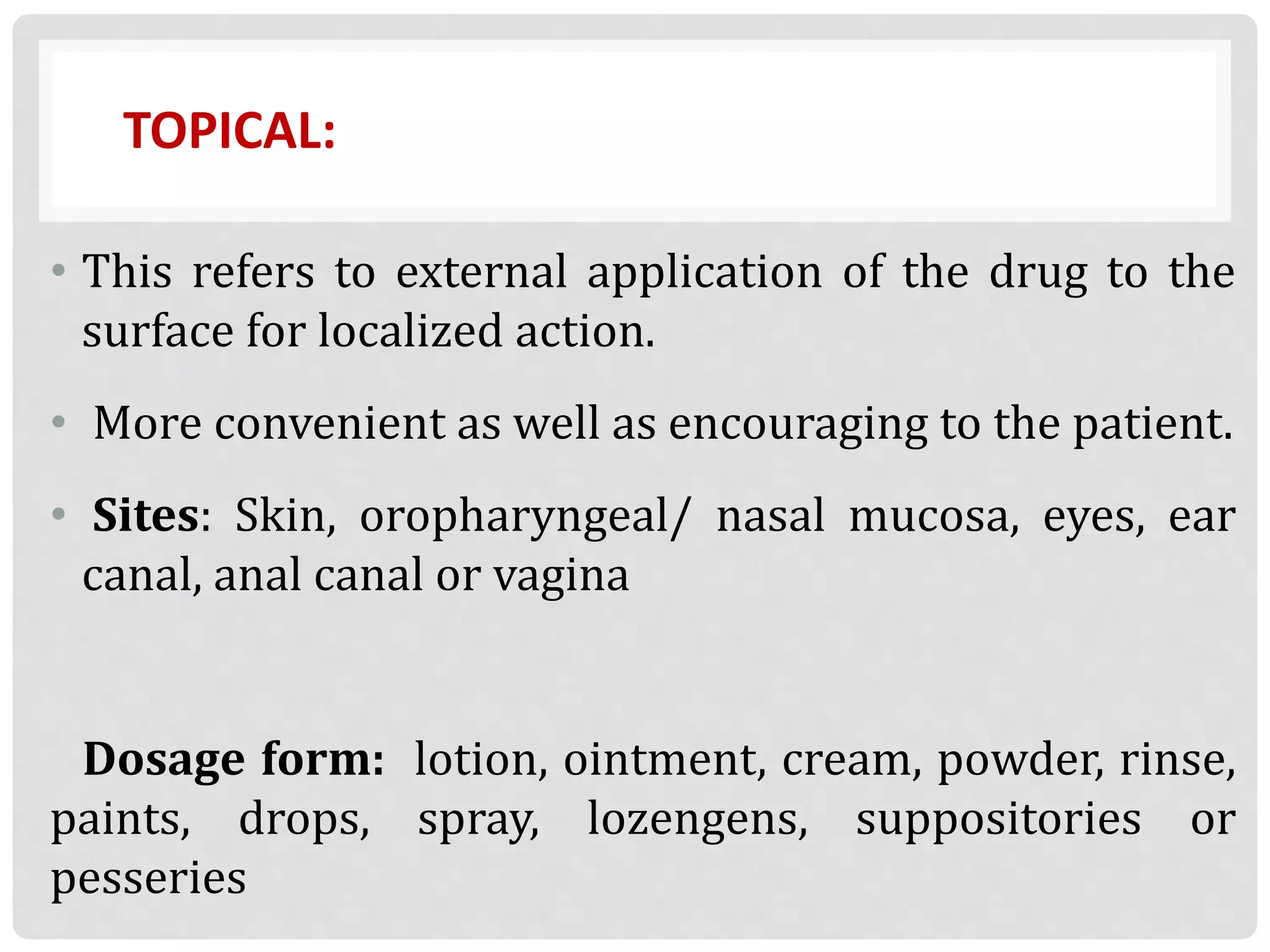 Routes of drug administration | PPTX
