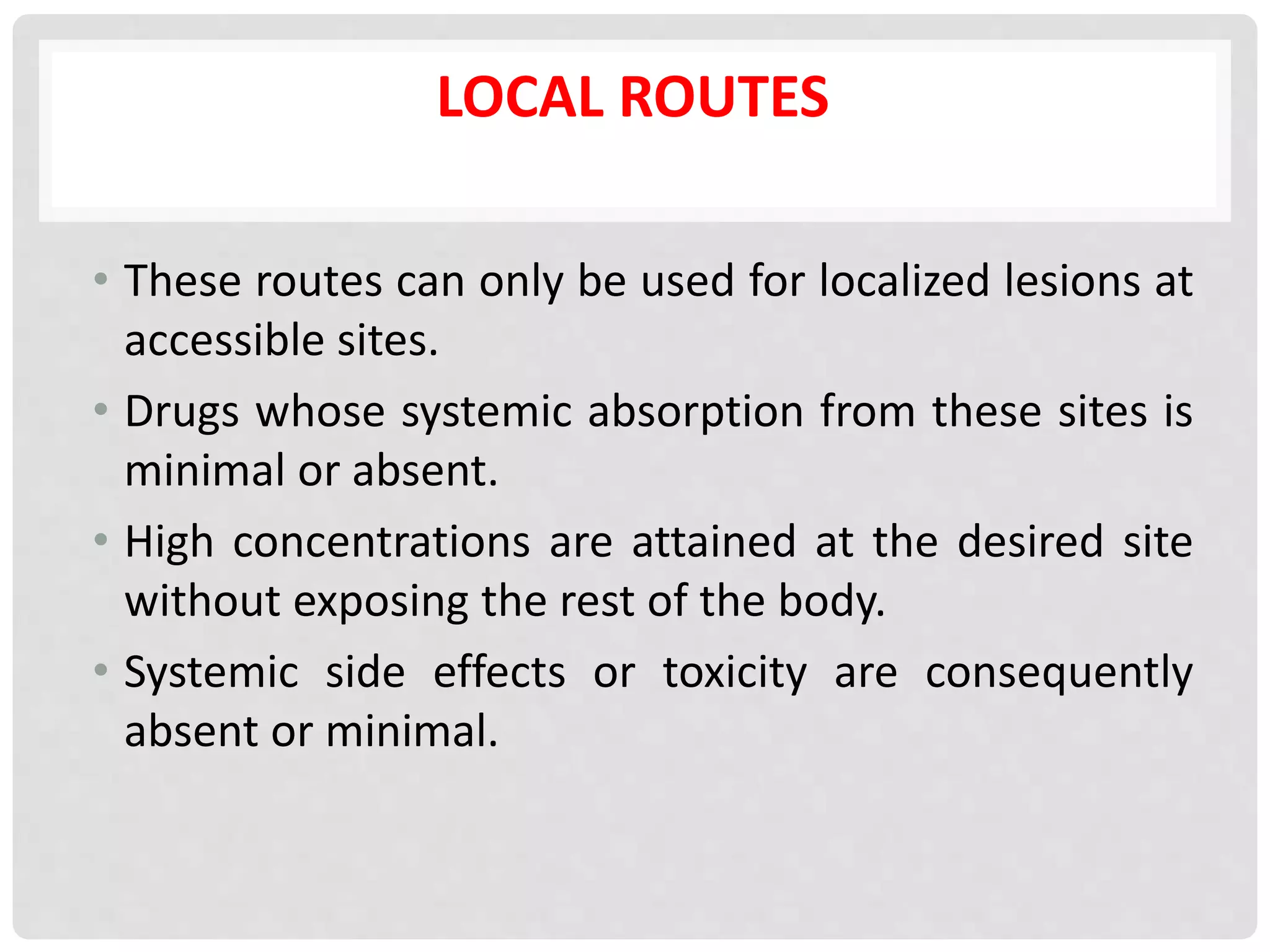 Routes of drug administration | PPTX