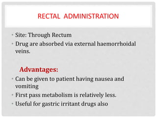Routes of drug administration | PPTX