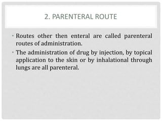 Routes of drug administration | PPTX | Digestive Disorders | Diseases ...