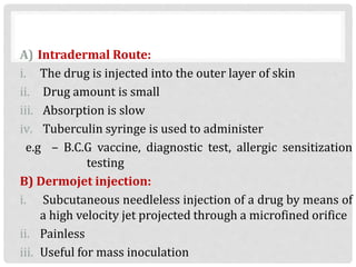 Routes of drug administration | PPTX