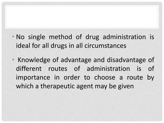 Routes of drug administration | PPTX
