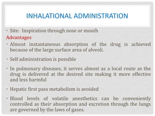 Routes of drug administration | PPTX
