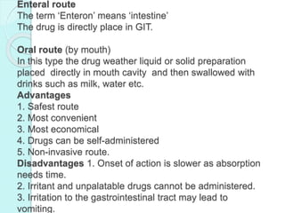 Routes of drug administration ppt | PPT