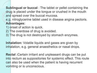 Routes of drug administration ppt | PPT