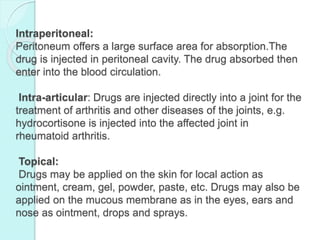 Routes of drug administration ppt | PPT