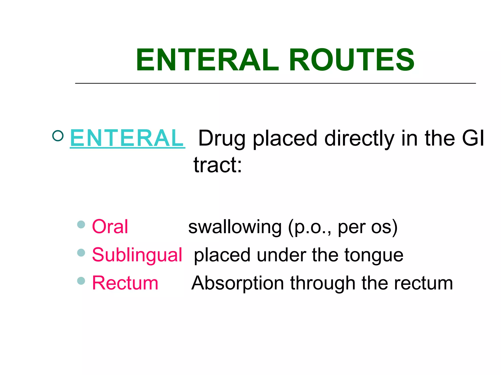 Routes of drug s administration | PPT