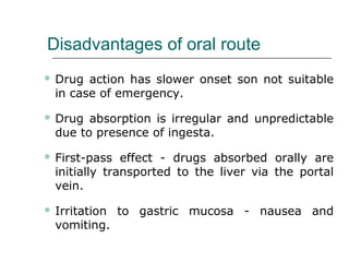 Routes of drug s administration | PPT