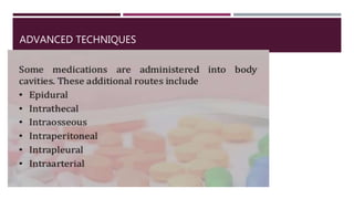 Routes of medication administration advanced techniques | PPTX