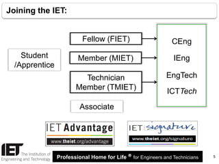 Routes ot professional registration, colin sellers, iet | PPT