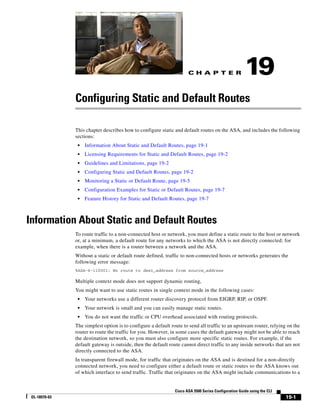 Route static Configuration | PDF