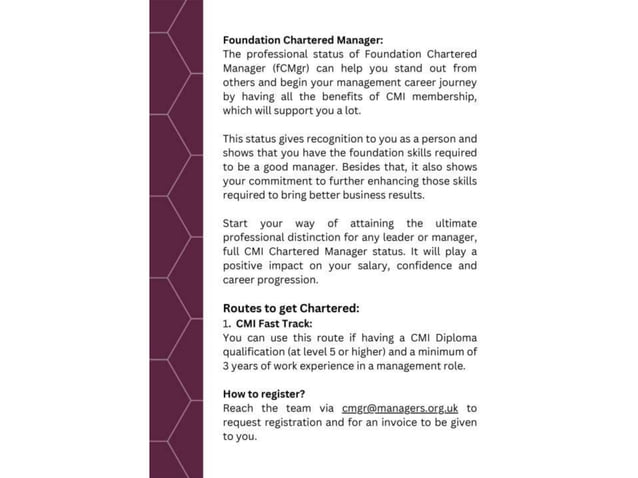 Routes to CMI Chartered Manager Status.pptx