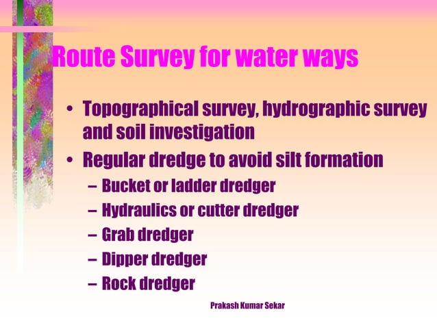 Route surveying | PPSX | Civil Engineering Industry | Industries