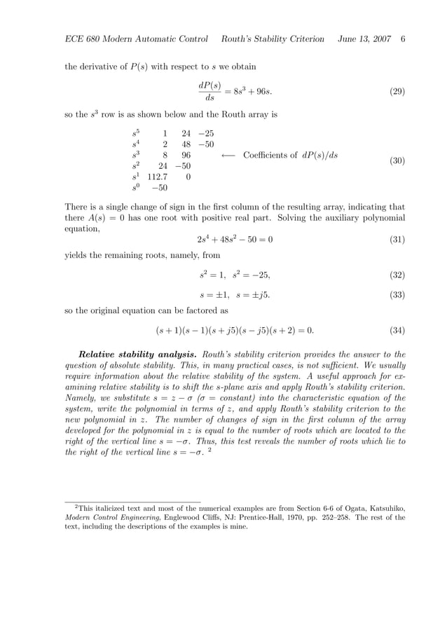 Routh | PDF | Science