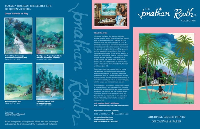 Jonathan Routh Collection, CHISHOLM GALLERY, LLC | PDF | Arts and ...