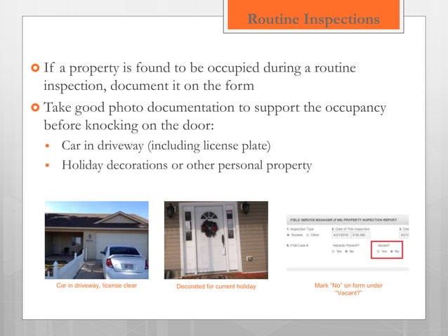 Routine inspections-power-point | PPTX | Home Improvement | Home & Garden