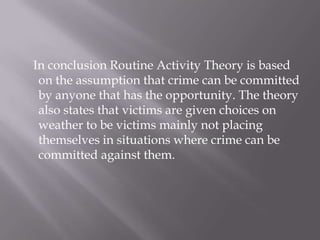 Routine activities theory | PPTX