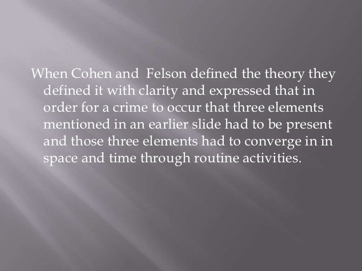 Routine Activities Theory