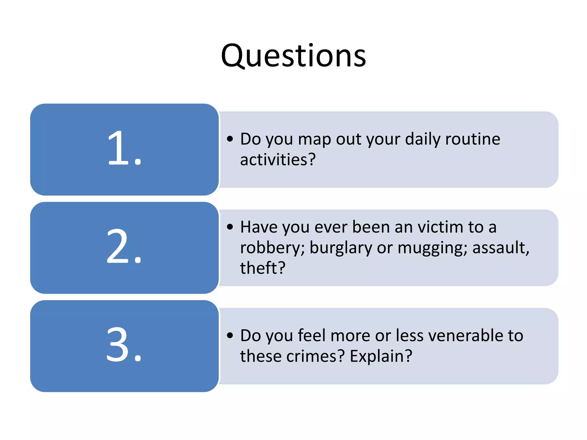 Routine activity & rational choice theory final project | PPTX