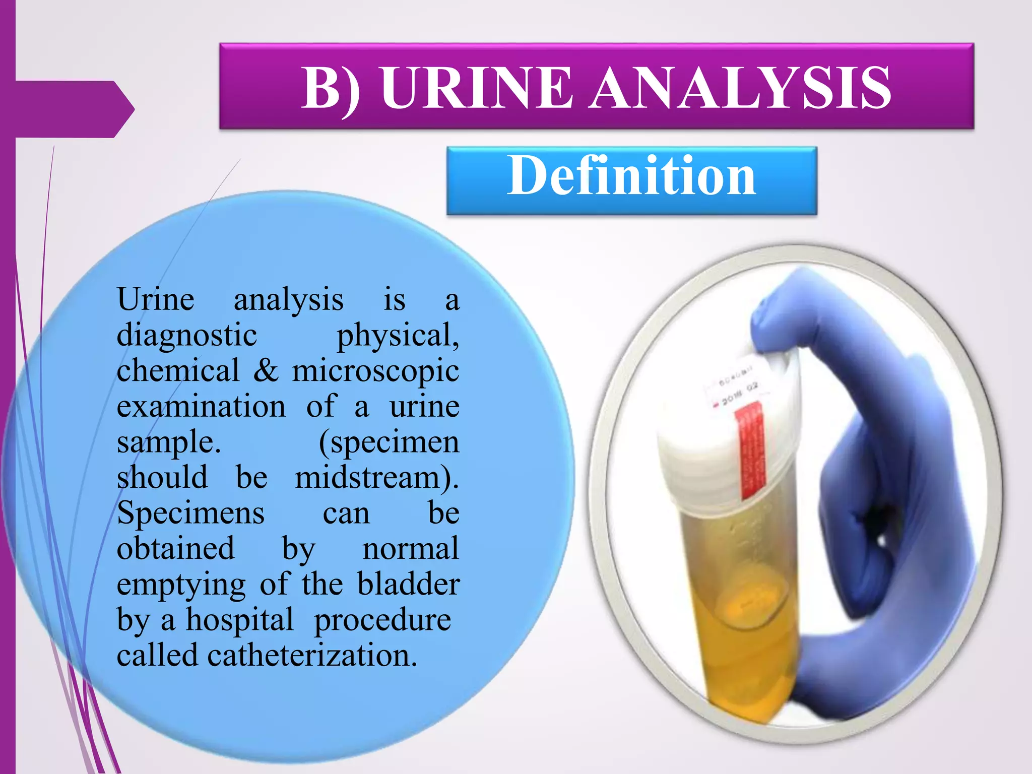 Routine antenatal investigations, those are most common antenatal ...