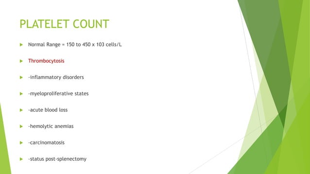 Routine blood tests.pptx | Blood Disorders | Diseases and Conditions