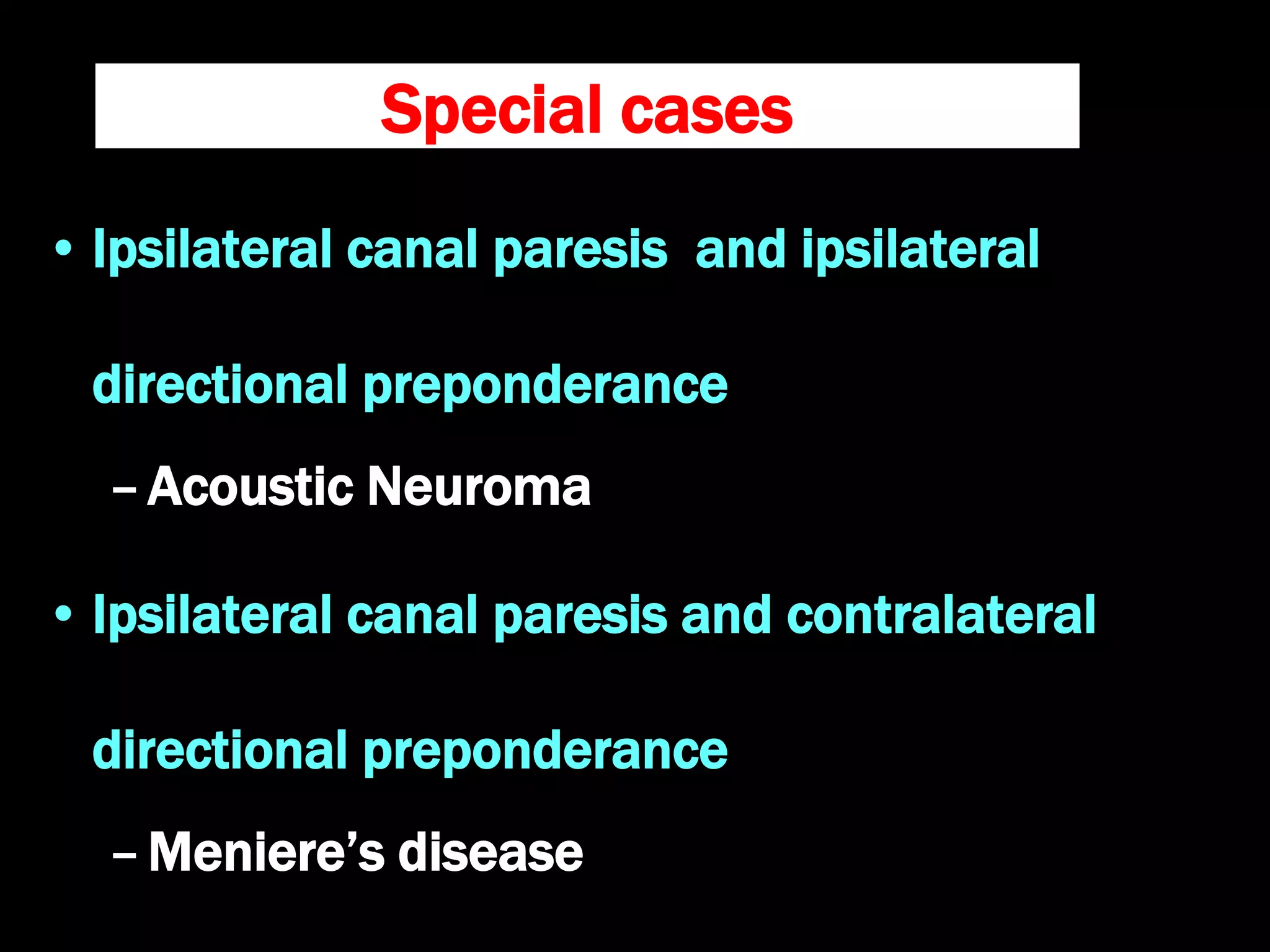 Routine clinical tests of vestibular function | PPT