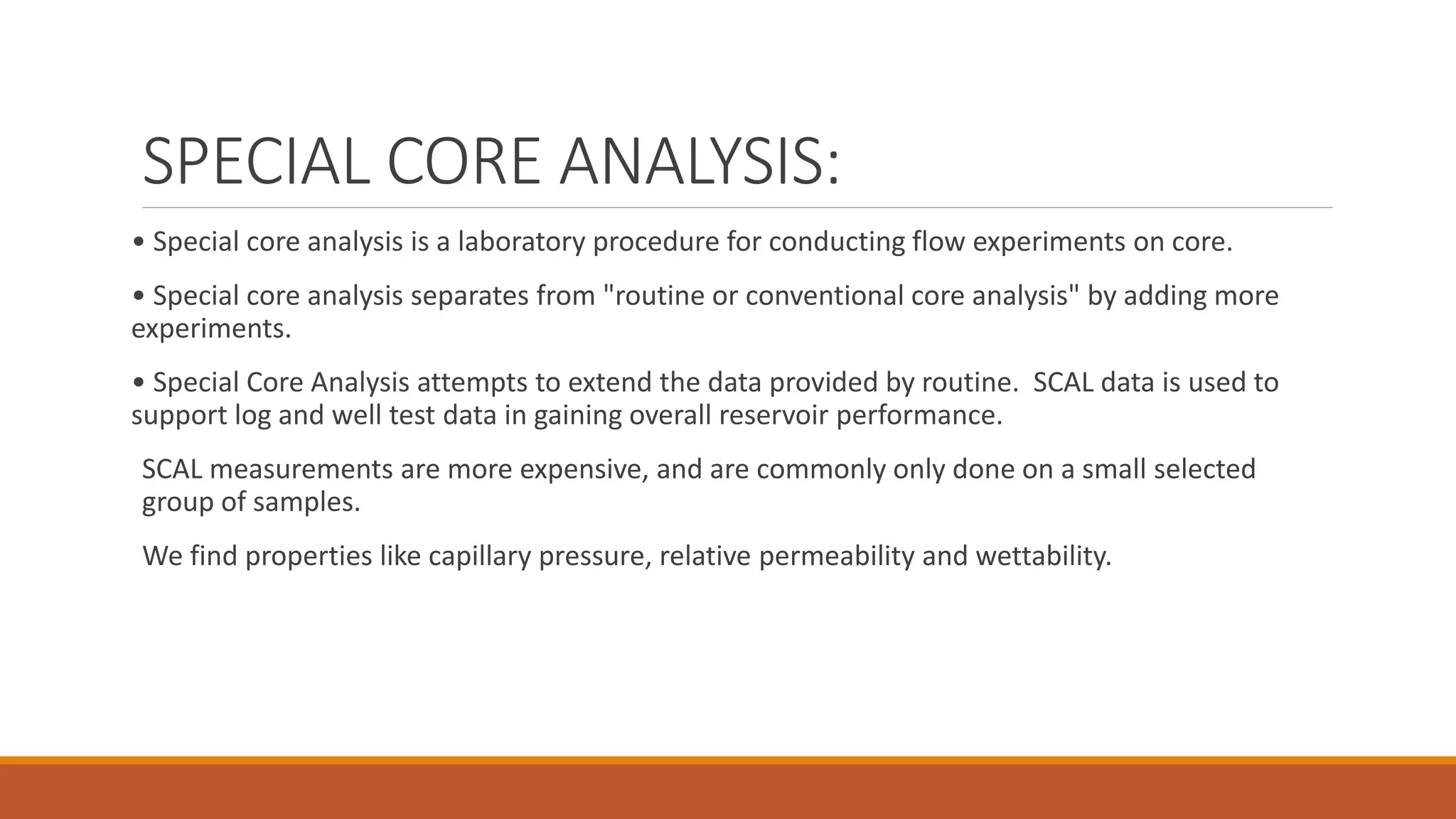 Routine Core Analysis And Special Core Analysis Pptx Geology Science