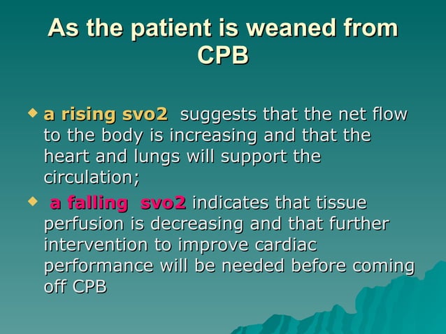 Routine cpb weaning | PPT | First Aid | Injuries