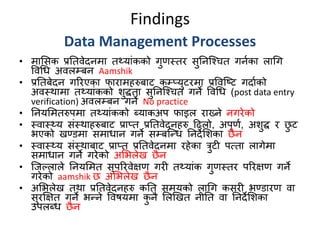Routine data quality assessment dpho nuwakot 11.01.2017