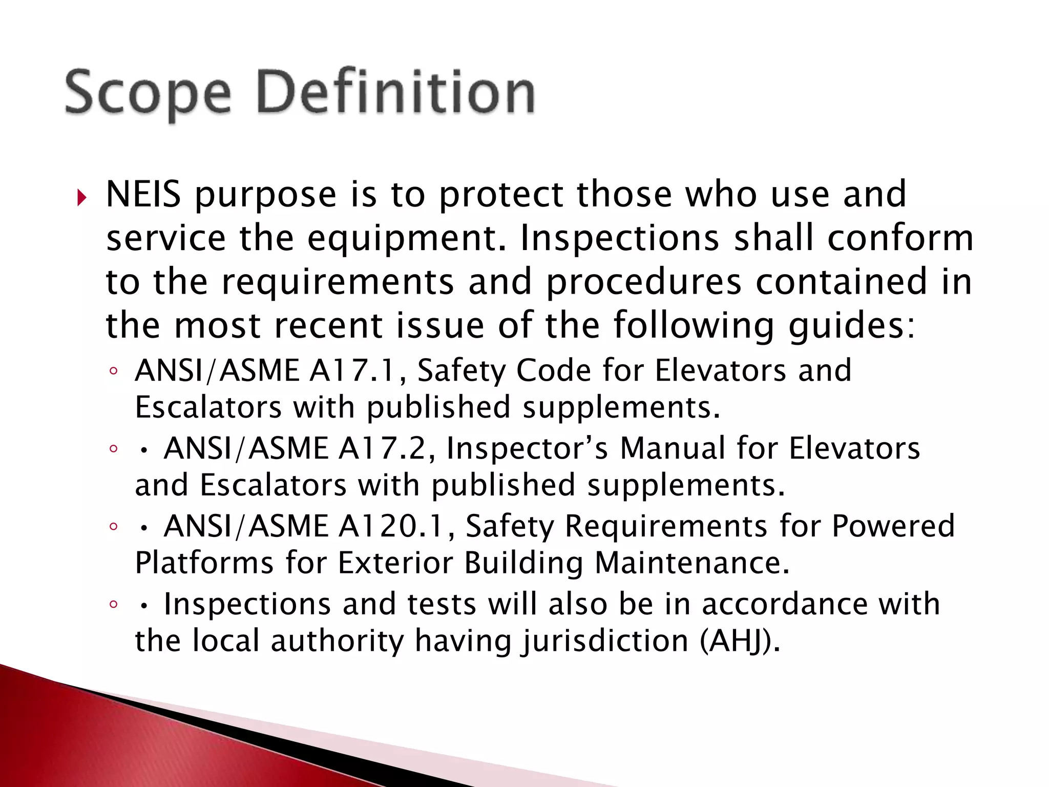 Routine Elevator Inspections | PPTX