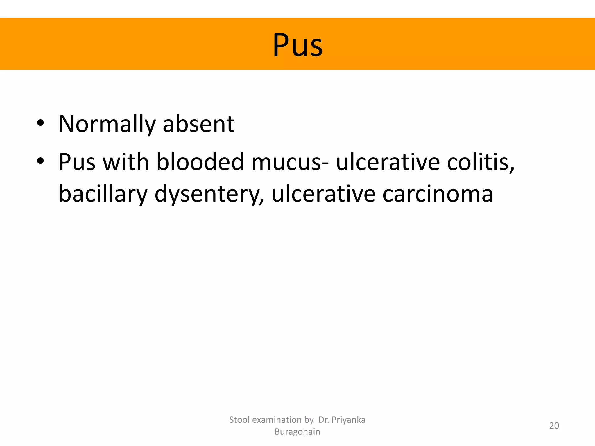 Routine examination of stool | PPTX