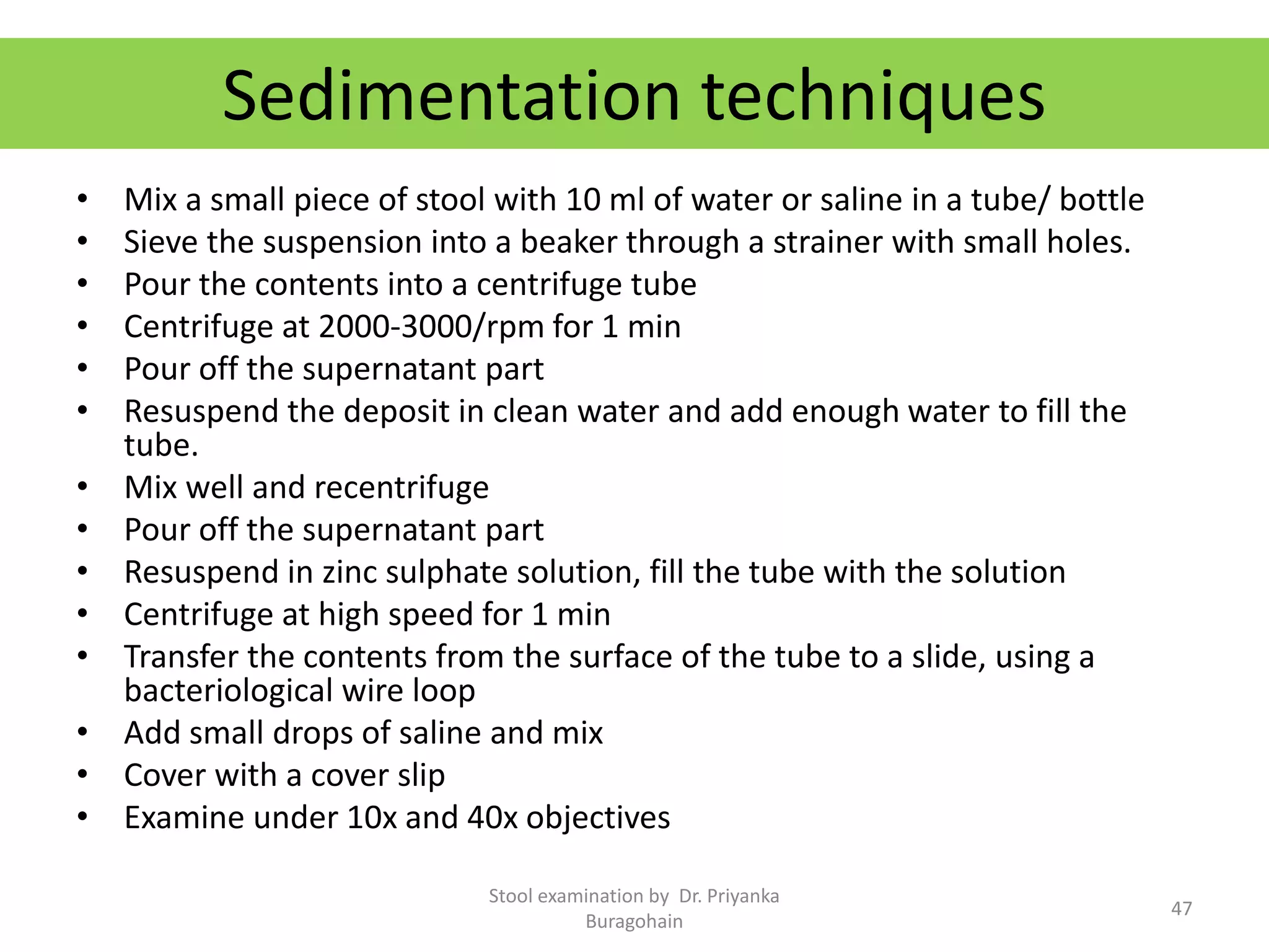 Routine examination of stool | PPTX