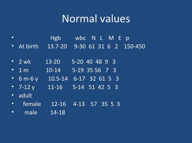 Routine lab tests | PPT | Blood Disorders | Diseases and Conditions