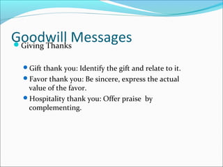 Routine letters And Good Will Messages | PPT