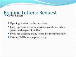 Routine letters And Good Will Messages | PPT