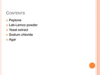 Routinely used culture media in microbiology lab | PPTX
