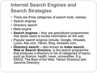 Routine Maintenance of Computer Systems and Basic Internet Search ...