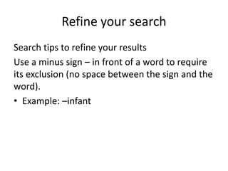 Routine Maintenance of Computer Systems and Basic Internet Search ...