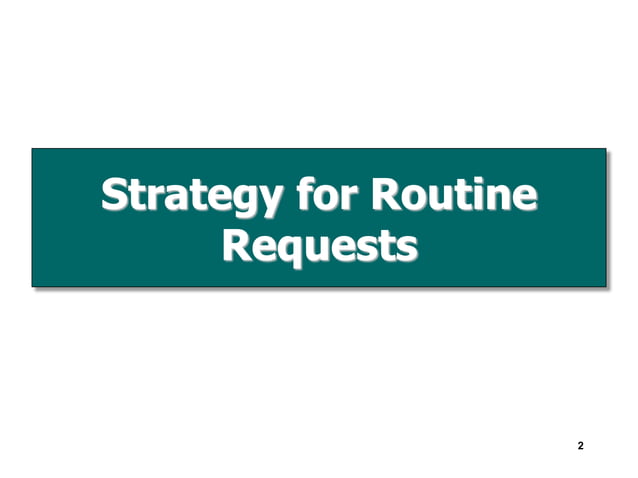 Routine message | PPTX