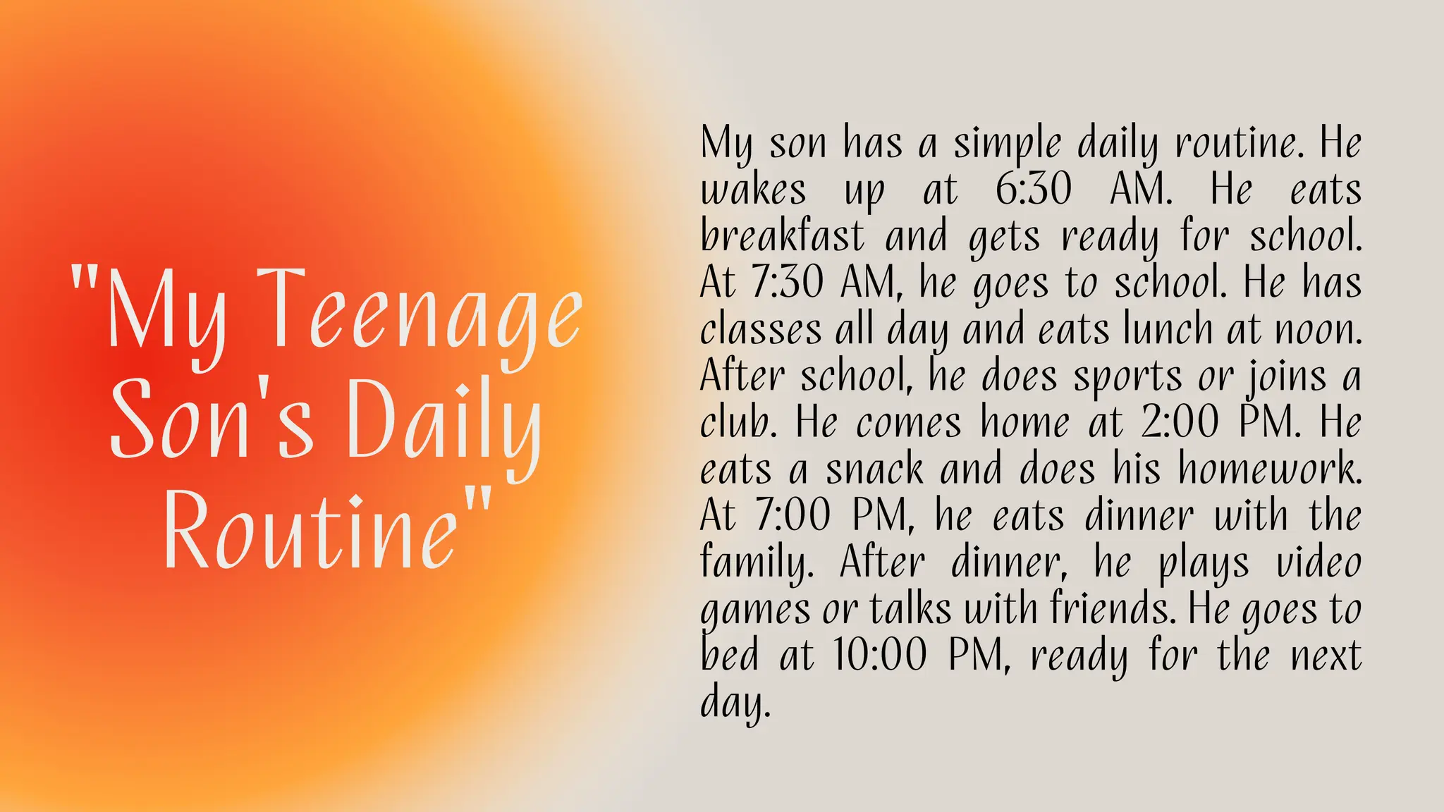 Routine Monica.pdf.Mi rutina diaria en inglés | PDF