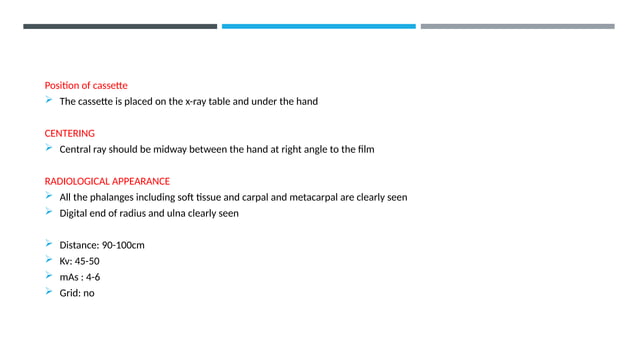 ROUTINE PROJECTIONS FOR HAND............ | PPTX