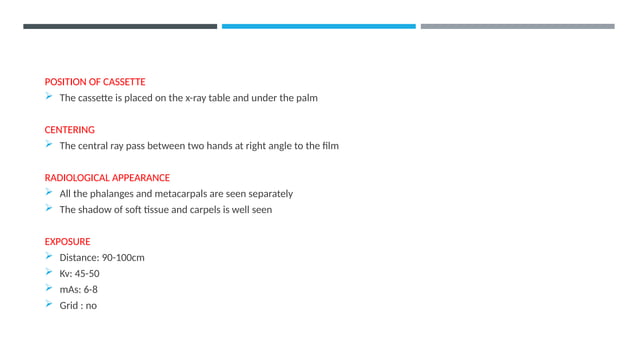 ROUTINE PROJECTIONS FOR HAND............ | PPTX
