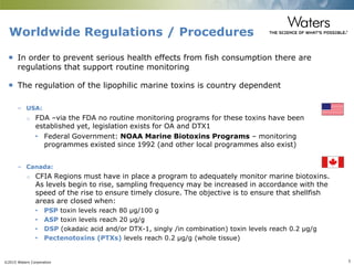 Routine Quantification of Lipophilic Marine Biotoxins in Shellfish by ...