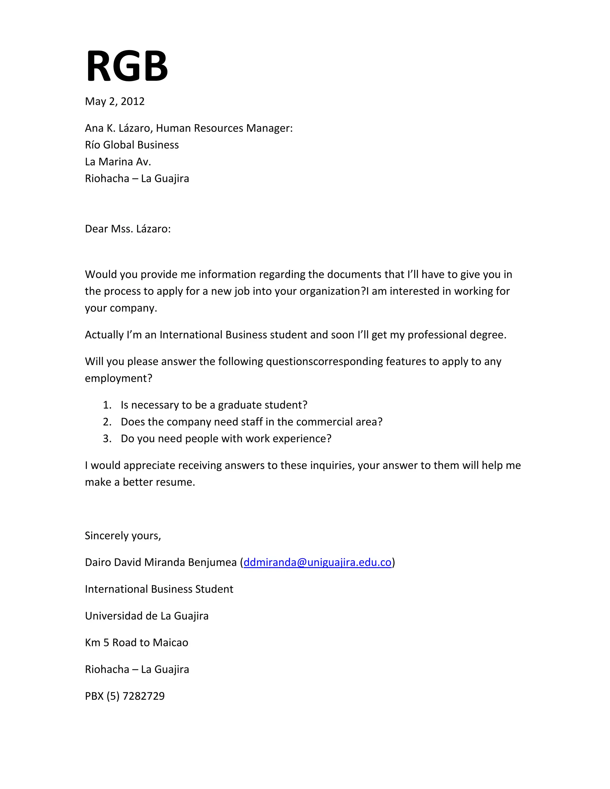 Routine request (autoguardado) | DOCX | Business Administration | Business