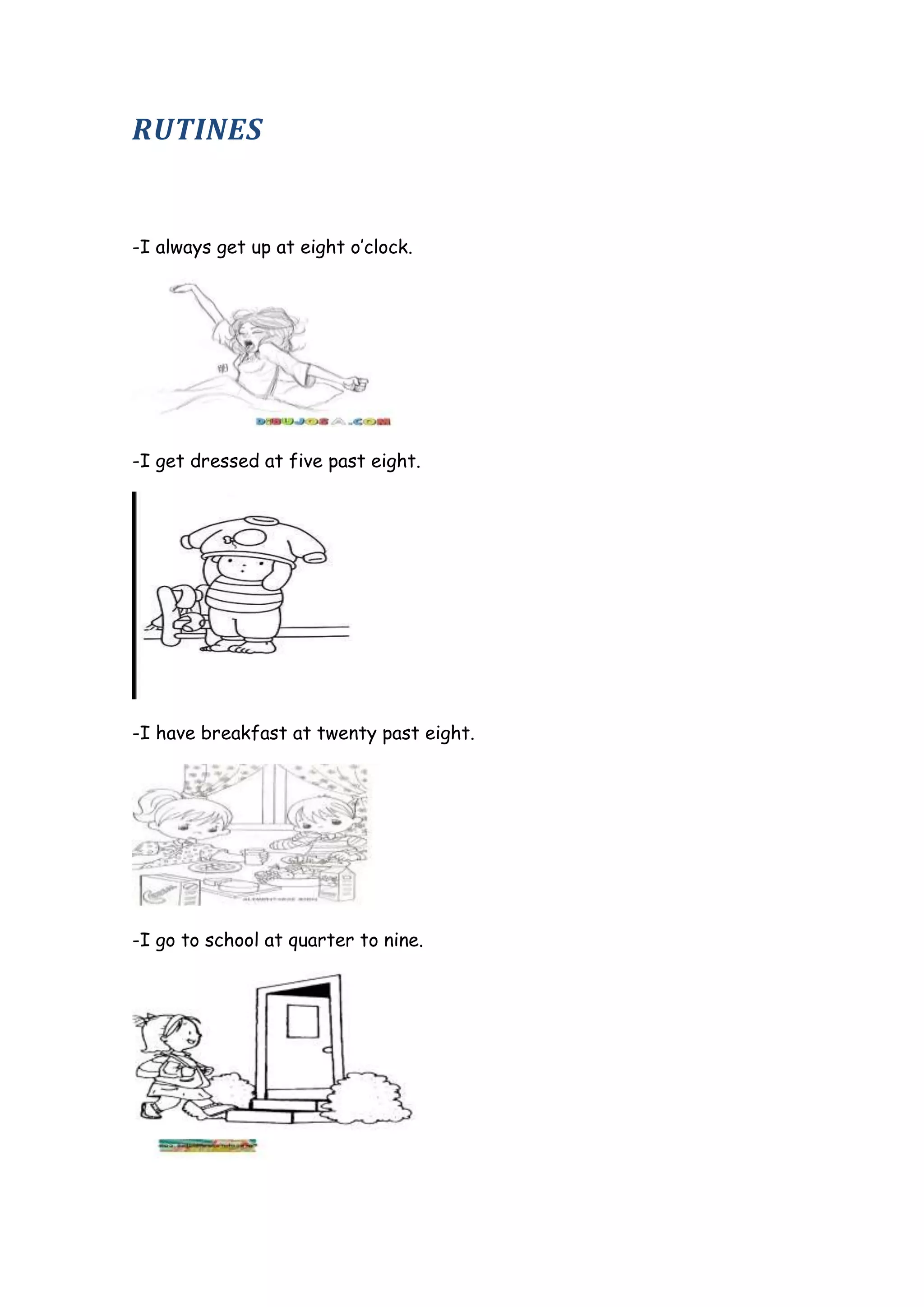 Routines alba | DOCX